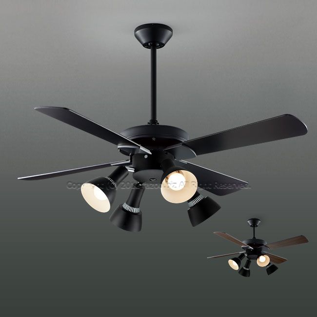 AM47471E + AA47474L / AA47474L(N) + AE40391E 傾斜対応 LED 電球色/昼白色 4灯 KOIZUMI(コイズミ)製シーリングファンライト